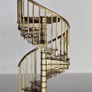 Spiral Staircase - 3D Printed in 1;48th Scale - Miniature Dollhouses - Etsy