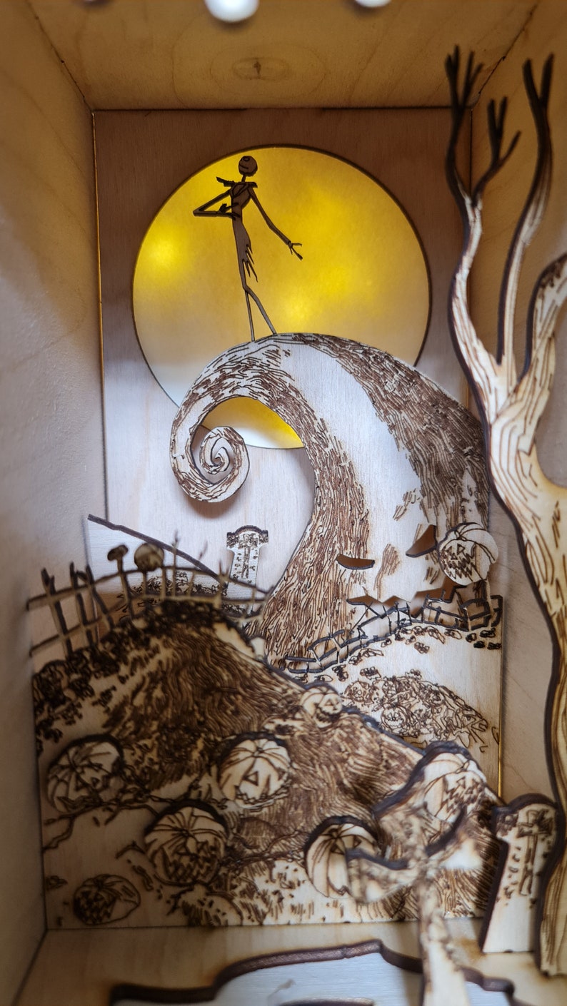 Nightmare Before Christmas DIY Book Nook / Diorama Kit | Cornel73 - Etsy