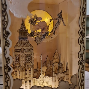 Peter Pan Fairytale Book Nook DIY Kit / Diorama / Booknook | Cornel73 ...