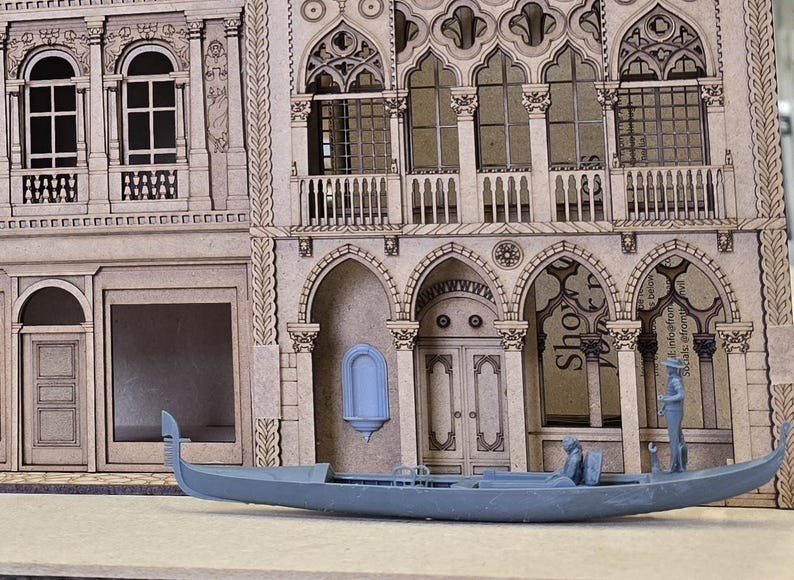 Venetian Gondola Set 1:48th Scale , 3D Printed - Etsy