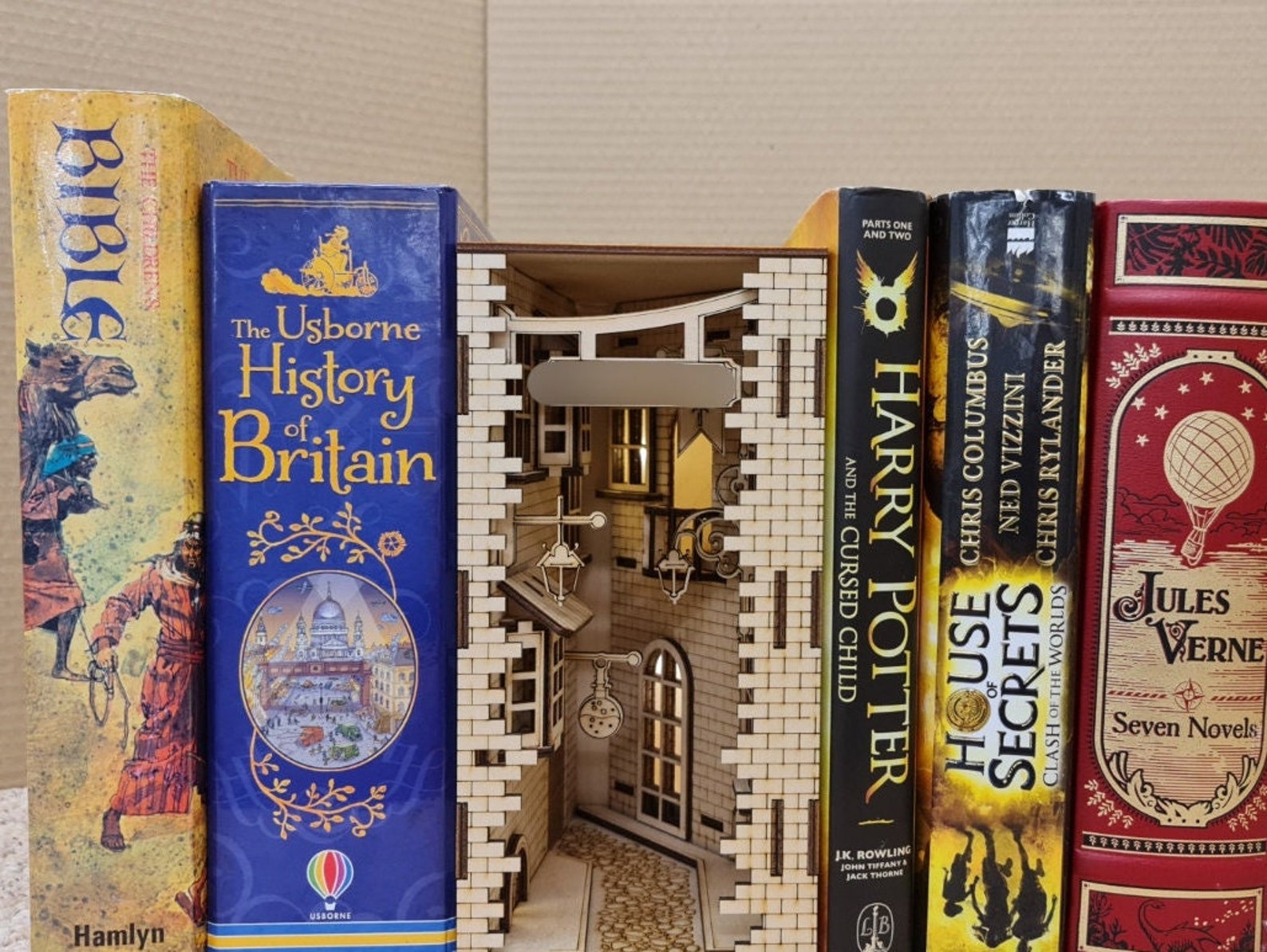 Book Nook Kit/diorama - Magical Alley With Lights - Bookshelf Insert ...