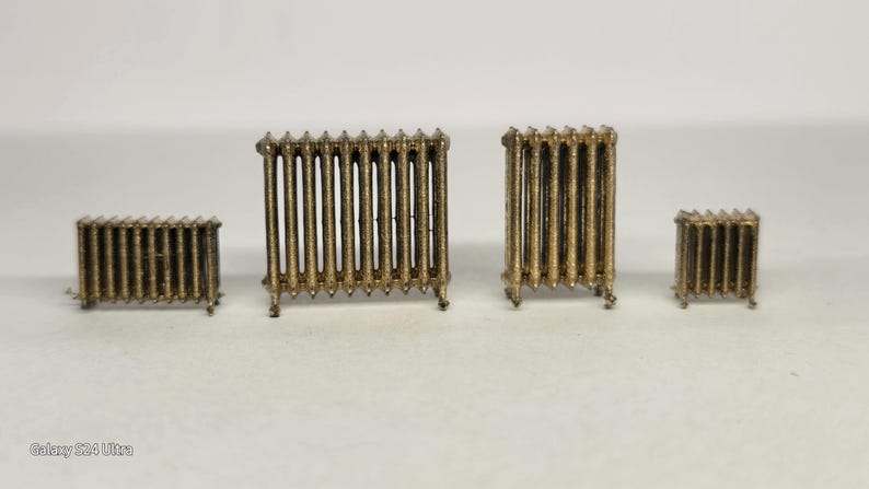 Cast Iron Radiators - 3D Printed- Bundle , Victorian/parisian Style , 1 ...