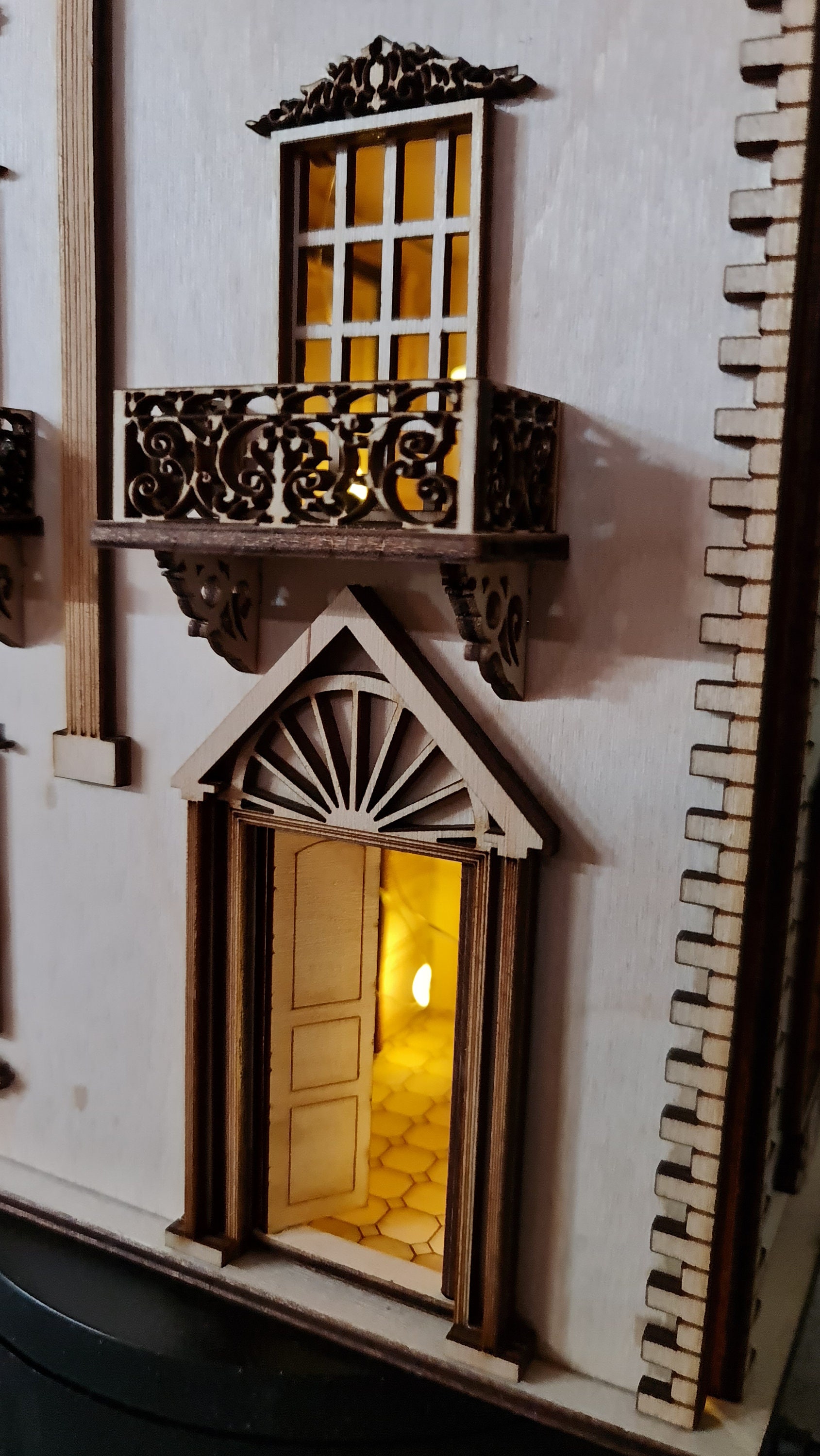 Dollhouse , Miniature Kit Model "la Grande Maison" DIY Kit With Open ...