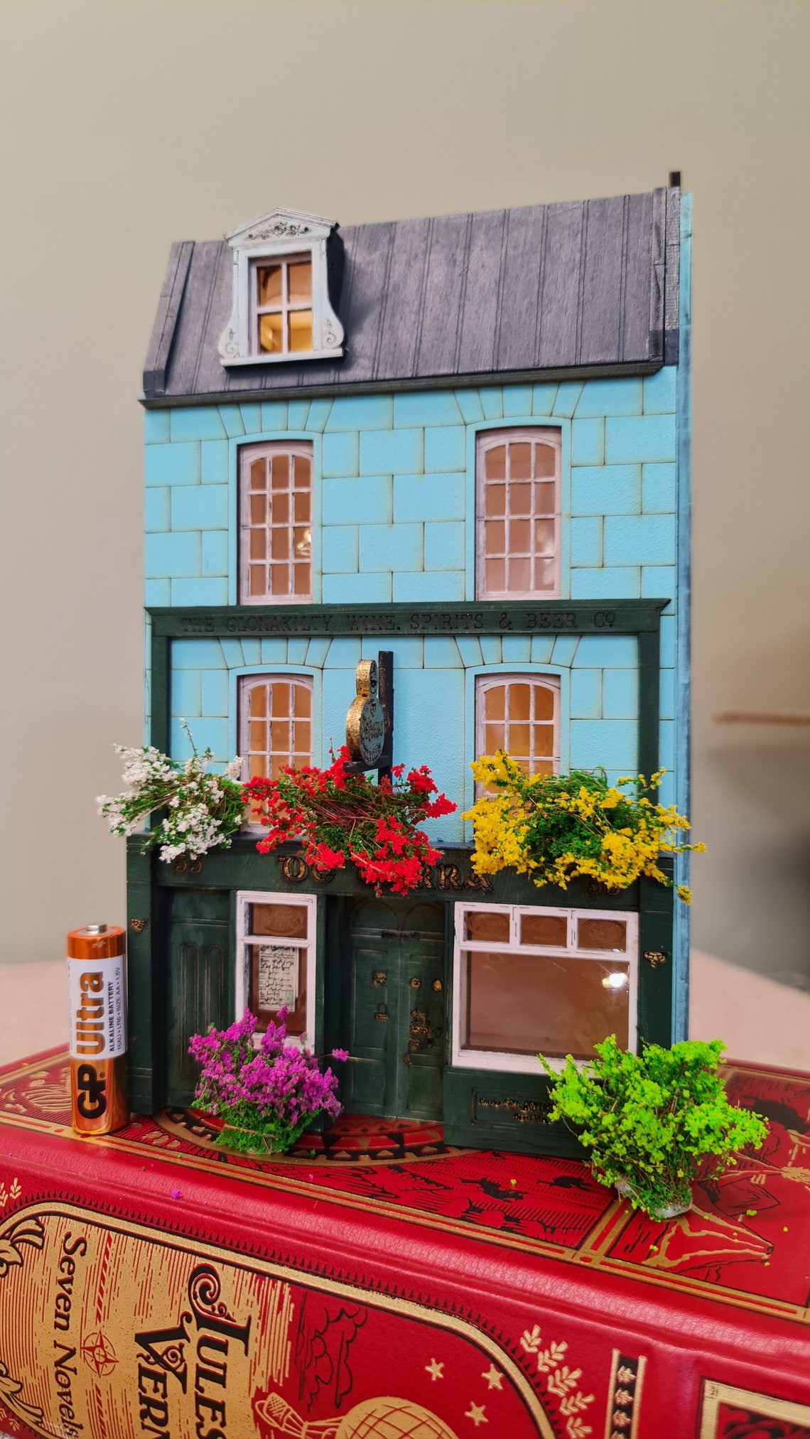The Irish Pub - Miniature Kit, in 1-48th Scale , Diorama, Dollhouse ...