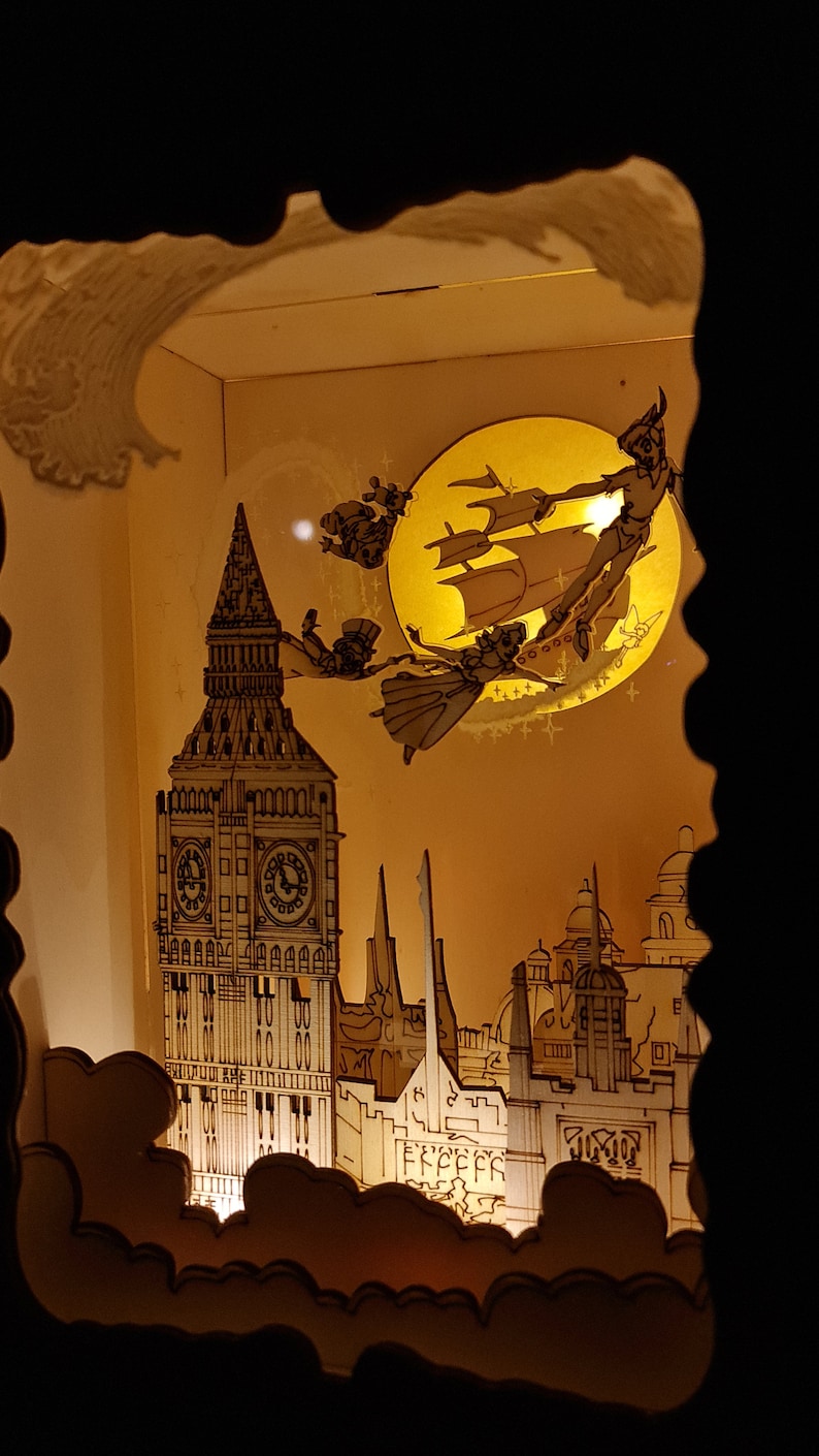 Peter Pan Fairytale Book Nook DIY Kit / Diorama / Booknook | Cornel73 ...