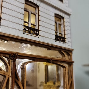 DOLLHOUSE , Miniature Kit Model "cafe De Paris" - Miniature Kit -1:48th ...