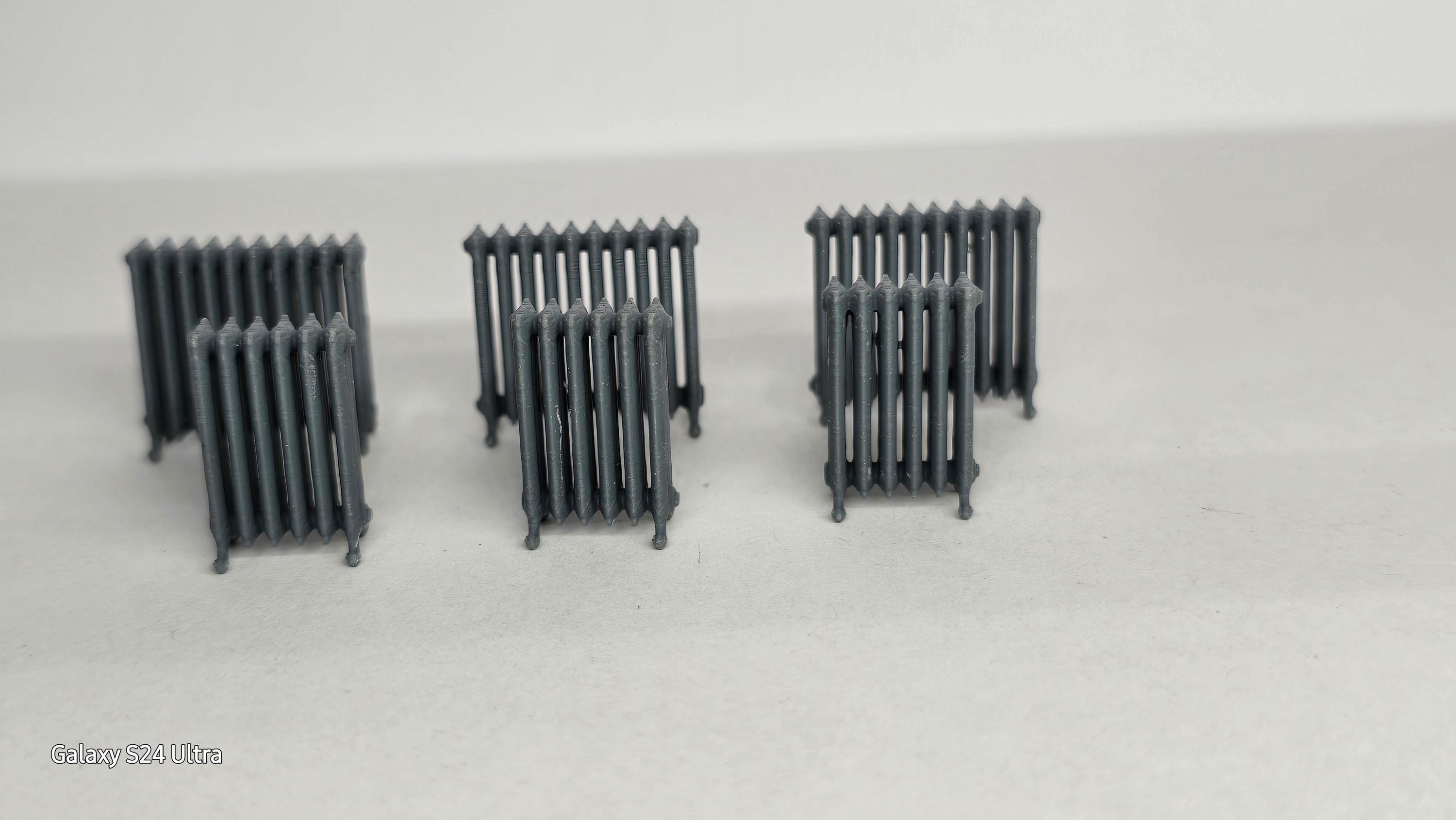 Cast Iron Radiators - 3D Printed- Bundle , Victorian/parisian Style , 1 ...