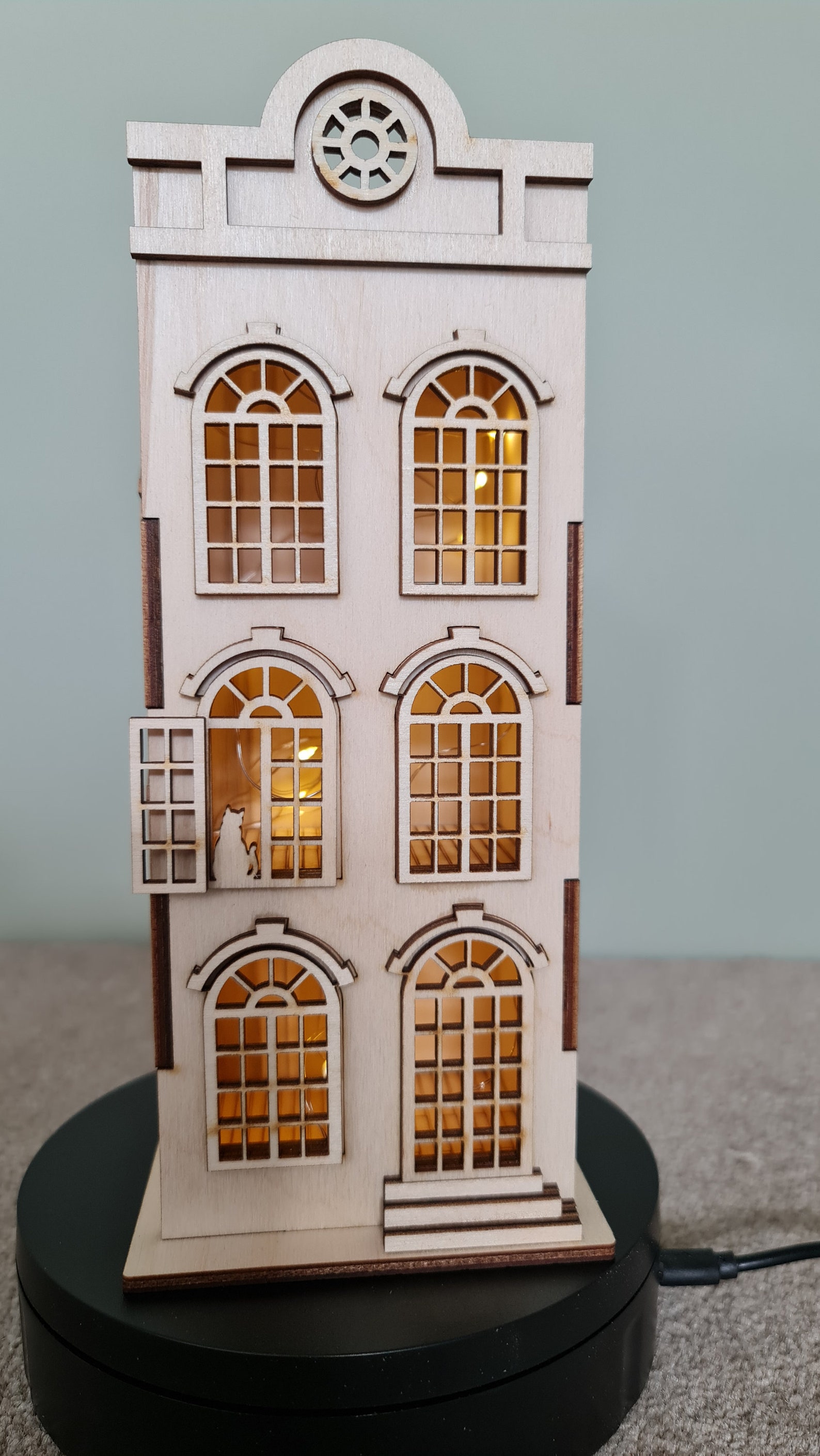 Town House No.3 Dollhouse DIY Kit Scale 1:48 | Cornel73 - Etsy