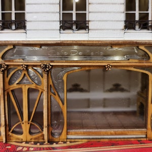 DOLLHOUSE , Miniature Kit Model "cafe De Paris" - Miniature Kit -1:48th ...