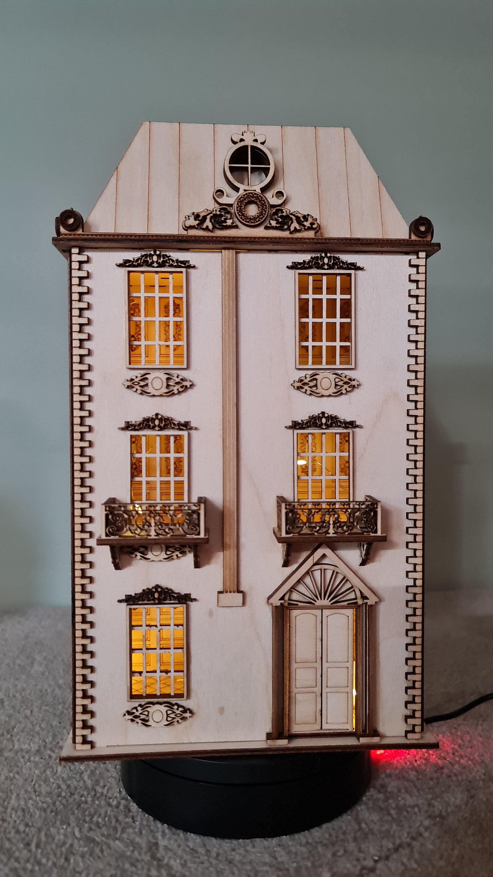 Dollhouse , Miniature Kit Model "la Grande Maison" DIY Kit With Open ...