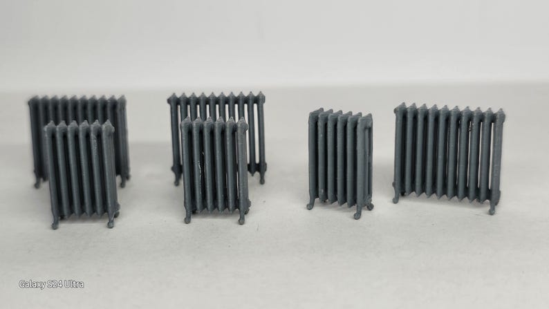 Cast Iron Radiators - 3D Printed- Bundle , Victorian/parisian Style , 1 ...