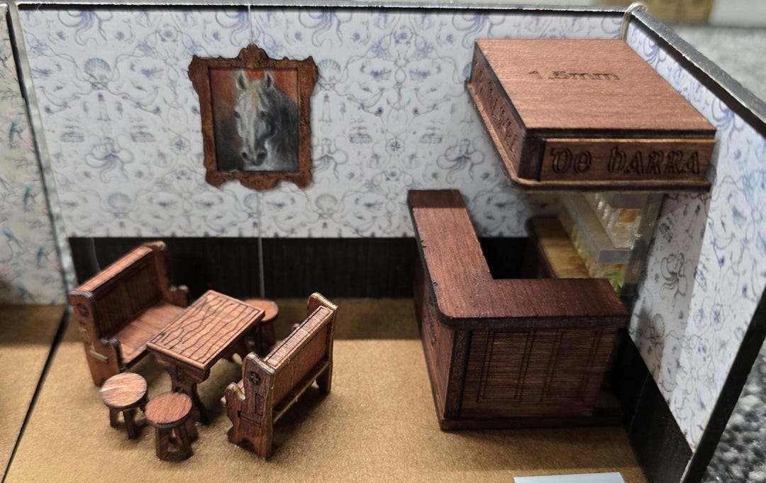 Debarra Bar Kit -1;48th Miniature Model/ Dollhouse/ Miniature ...