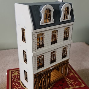 DOLLHOUSE , Miniature Kit Model "cafe De Paris" - Miniature Kit -1:48th ...