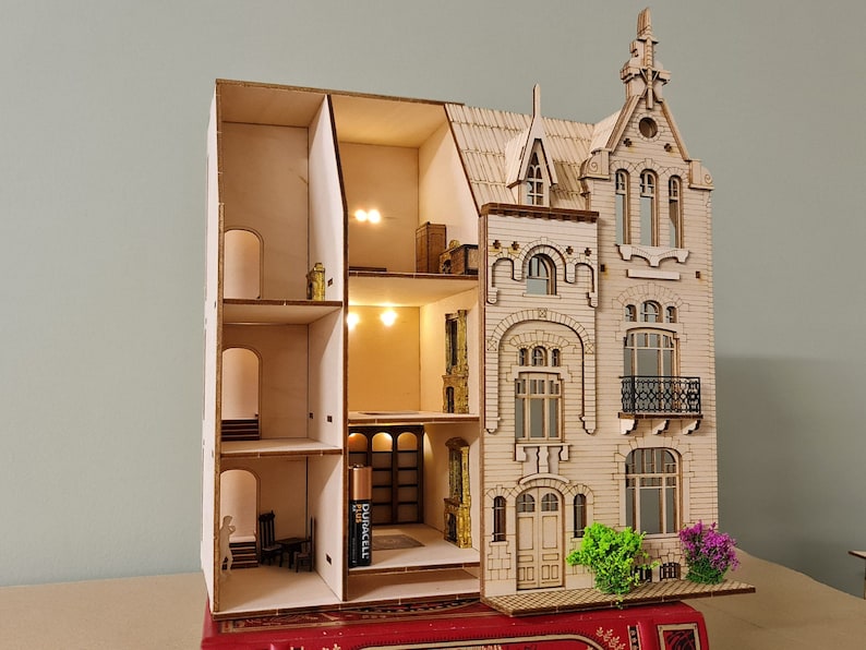 DOLLHOUSE , " Orchard House " - Miniature Kit -1:48th Scale - Etsy