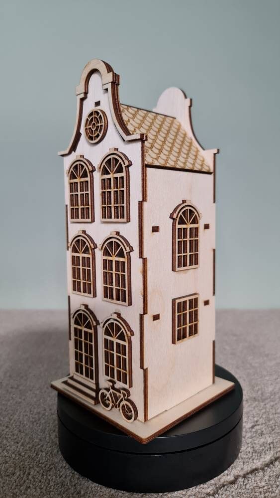 Town House No.2 Dollhouse DIY Kit Scale 1:48 | Cornel73 - Etsy