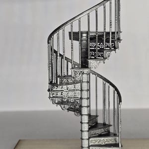 Spiral Staircase - 3D Printed in 1;48th Scale - Miniature Dollhouses - Etsy