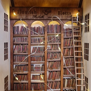 Dollhouse , Miniature Kit Model "the Old Bookshop" Kit, Miniature House ...