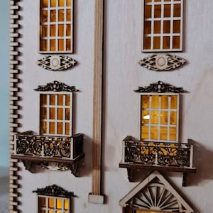 Dollhouse , Miniature Kit Model "la Grande Maison" DIY Kit With Open ...