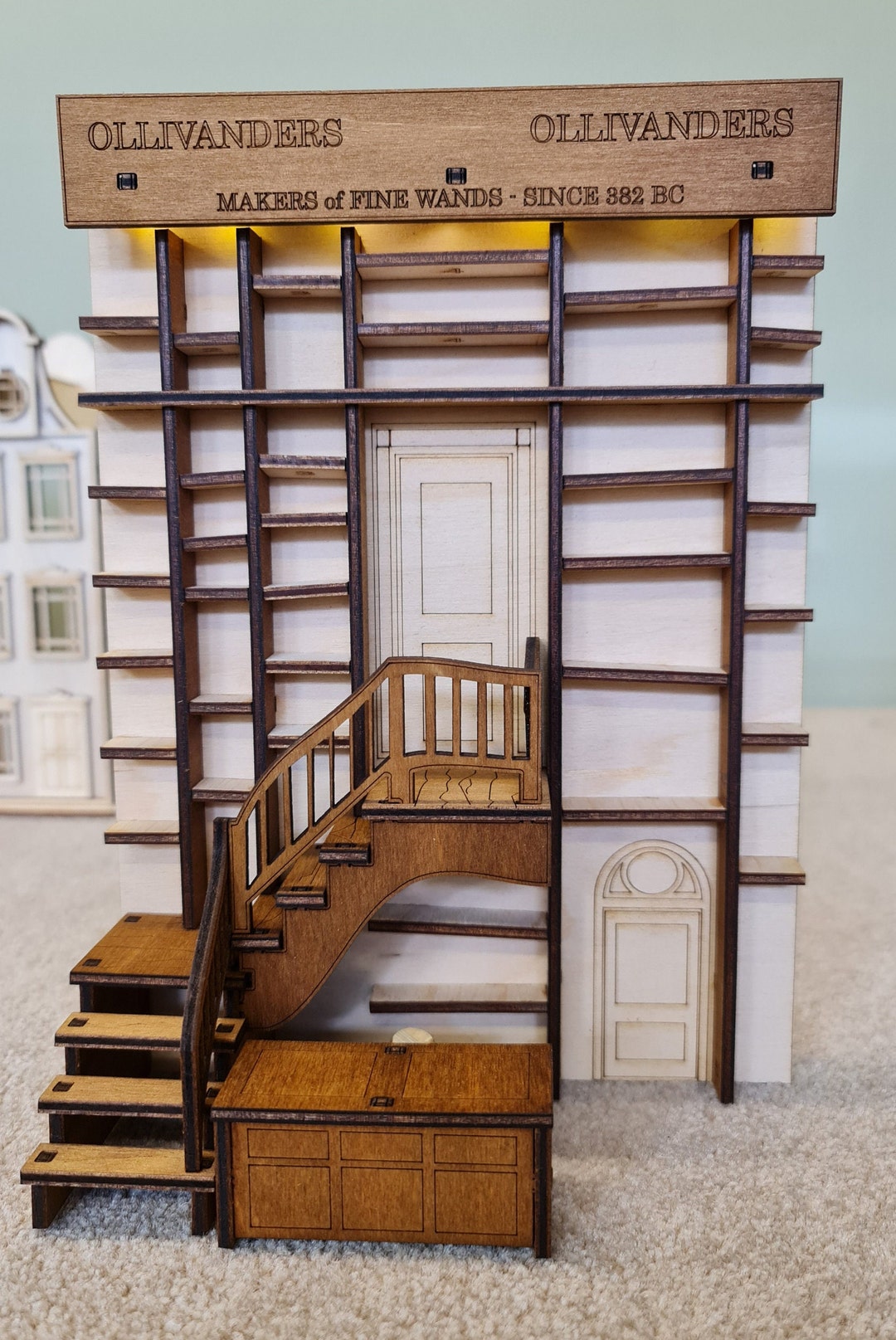 The "magic Wand Shop", Interior With Stairs, Ladder and Desk - Etsy