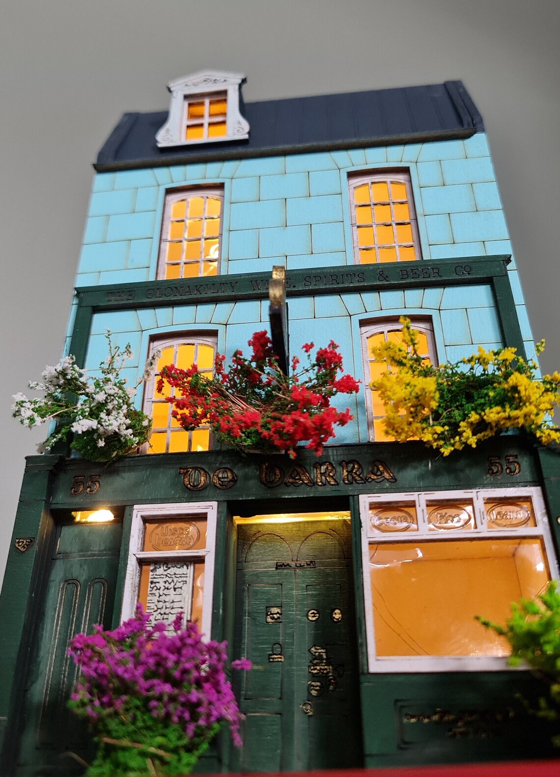 The Irish Pub - Miniature Kit, in 1-48th Scale , Diorama, Dollhouse ...
