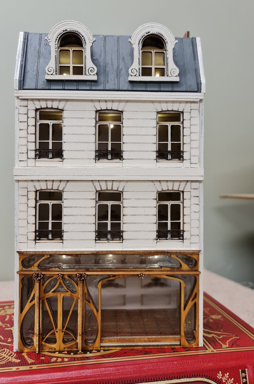DOLLHOUSE , Miniature Kit Model "cafe De Paris" - Miniature Kit -1:48th ...