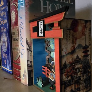 Japanese Mini Booknook, Bookend, Diorama- Kit - Etsy