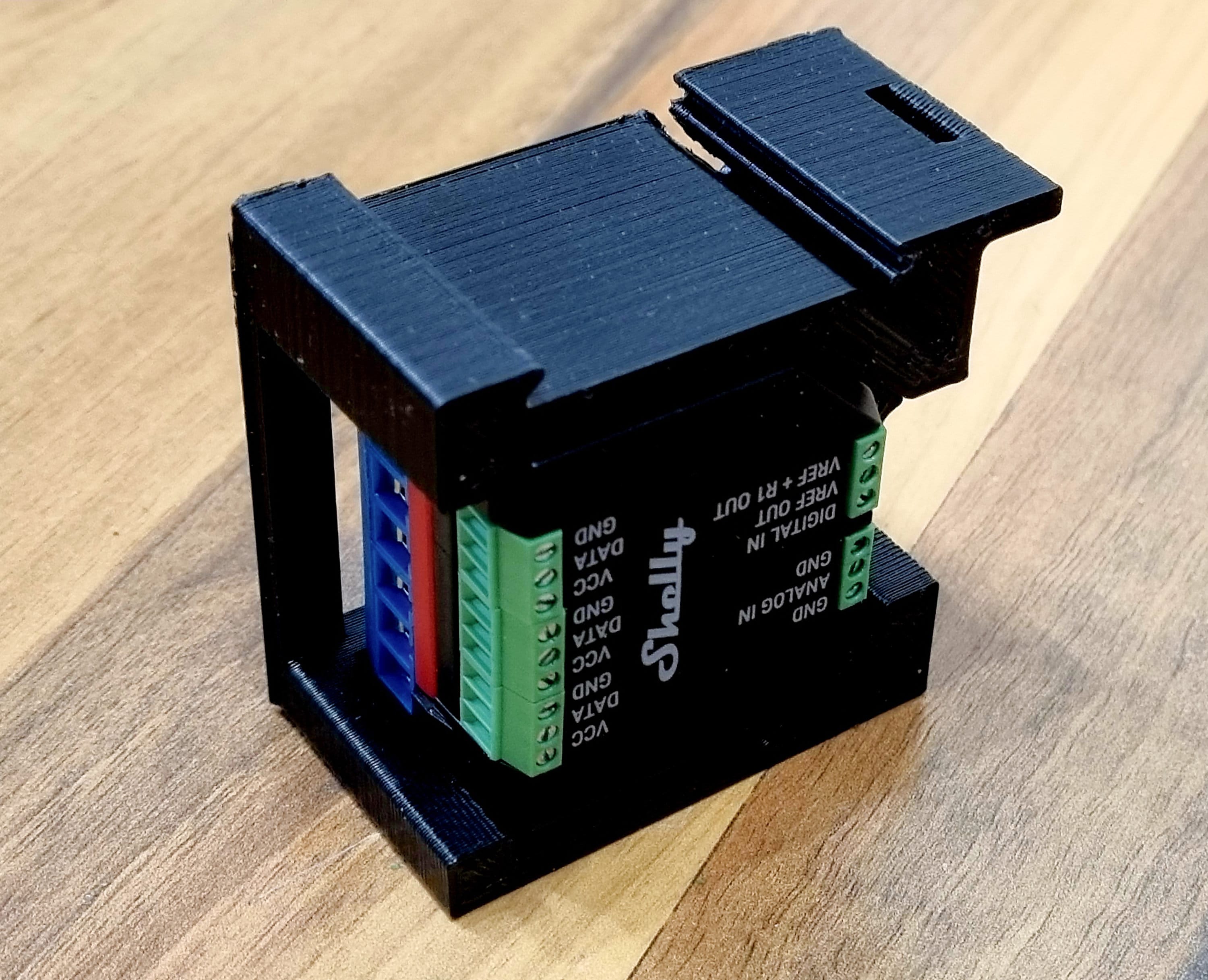 Shelly Plus 1PM Add-on Holder 3D File for 35 Mm DIN Rail Holder - Etsy