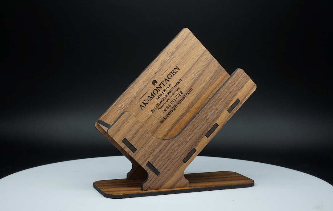 Business Card Stand Business Card Holder Business Card Holder Stand DIY ...