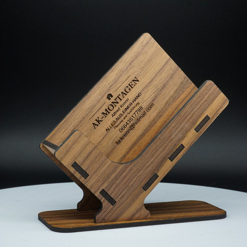 Business Card Stand Svg - Etsy