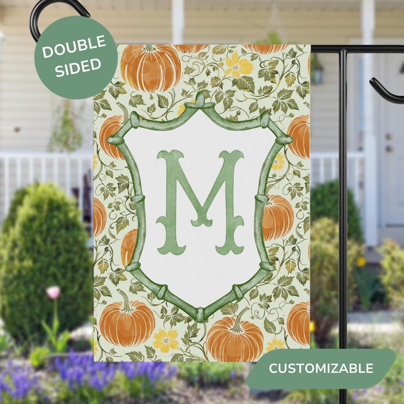 Monogram Garden Flag - Etsy
