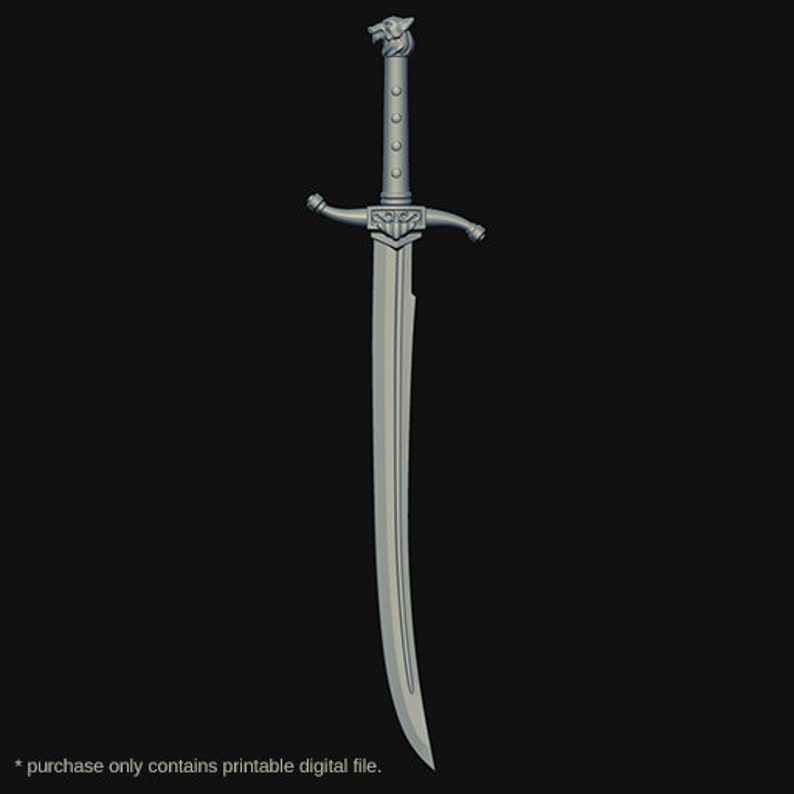 Wolf's Messer - Set Sword Blade + Sword Hilt - 3D File Pre Supported ...
