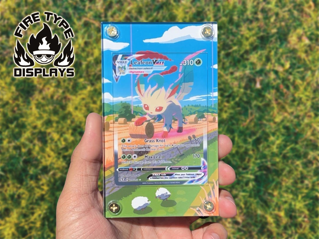 Leafeon VMAX Alt Art Pokemon Card Display - Etsy