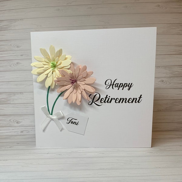 Large Retirement Card Etsy Uk