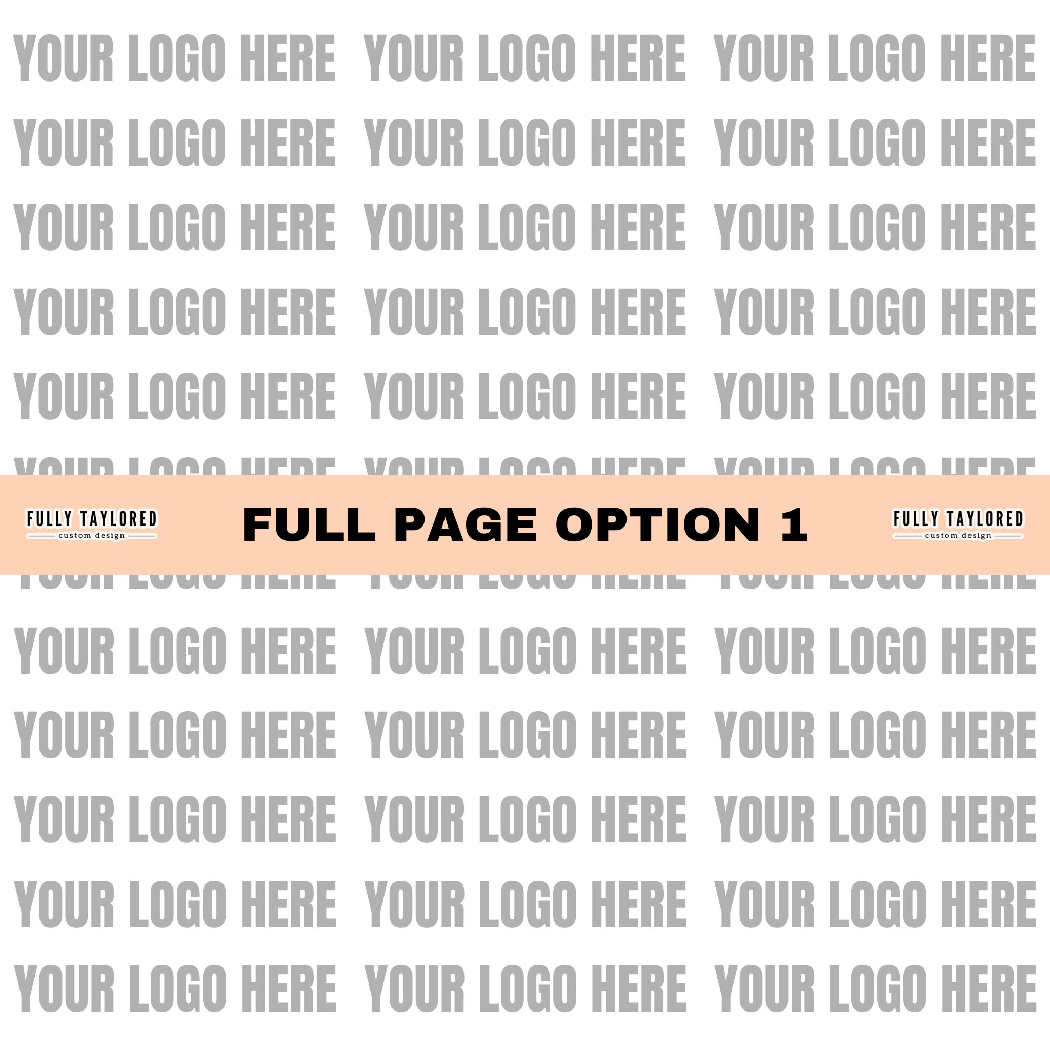 Custom Logo Full Page Watermark BUNDLE transparent PNG 12 Custom Files ...