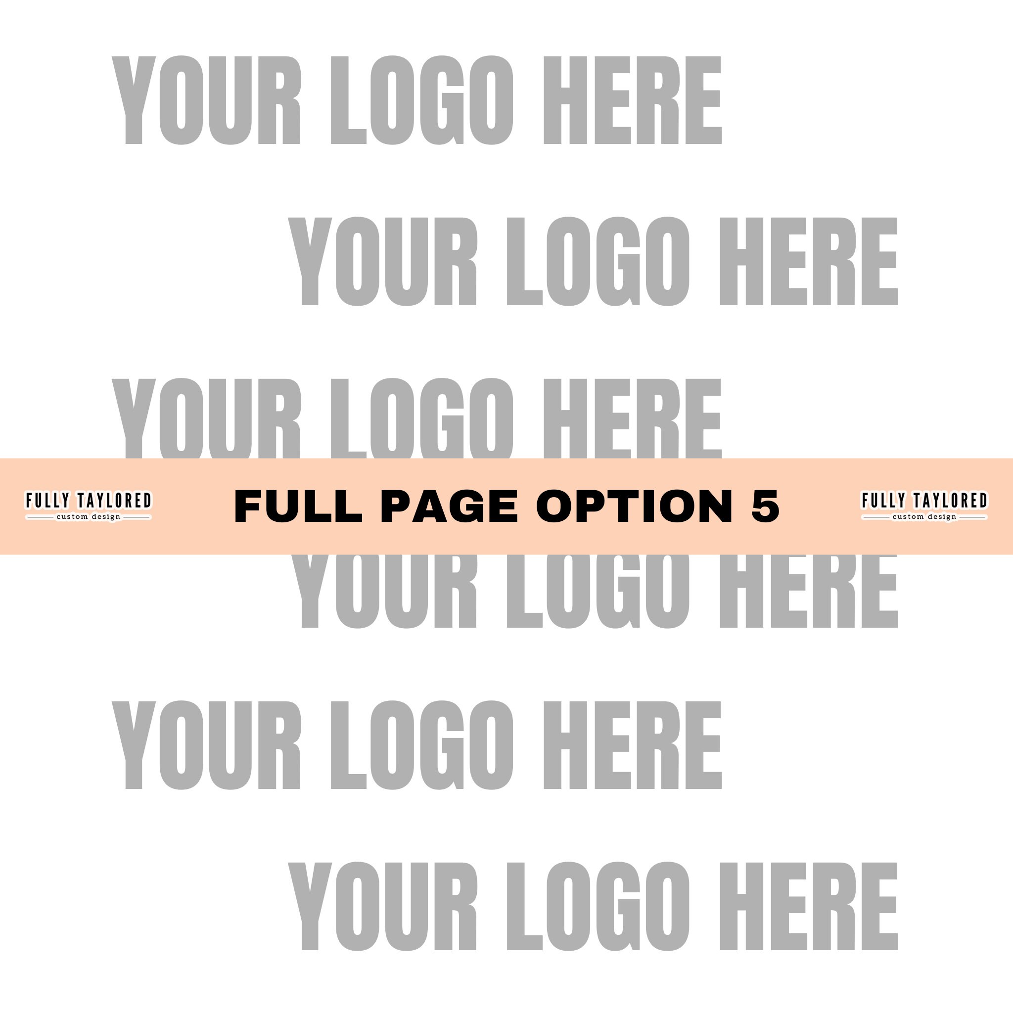Custom Logo Full Page Watermark BUNDLE transparent PNG 12 Custom Files ...
