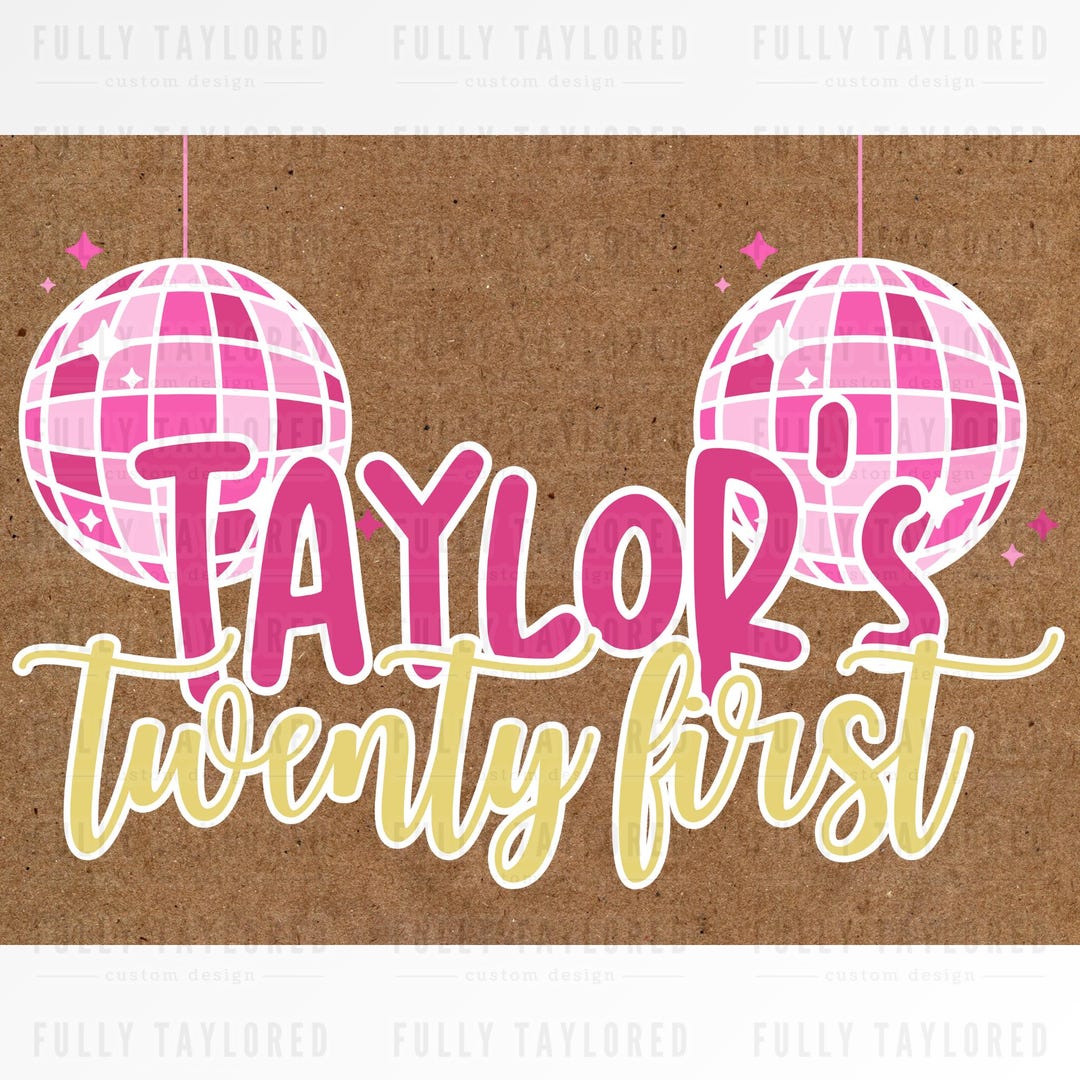 Custom Painted Banner | Twenty First | 21 | Disco | Birthday | Butcher ...