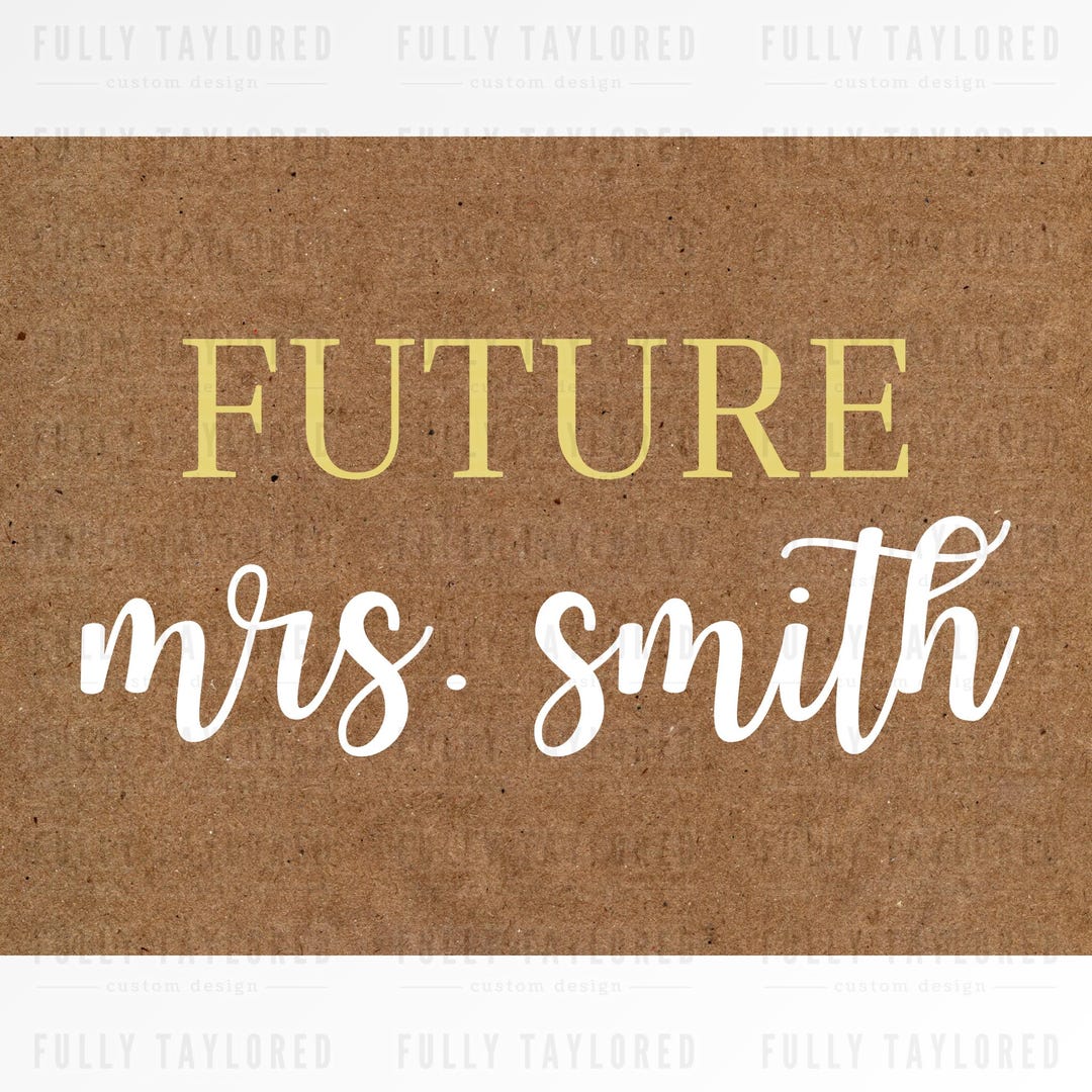 Custom Painted Banner | Future Mrs. | Bachelorette | Wedding | Butcher ...