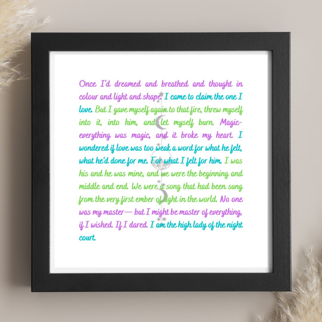 Feyre Quotes Print - A Court of Thorns and Roses - Feyre Archeron ...