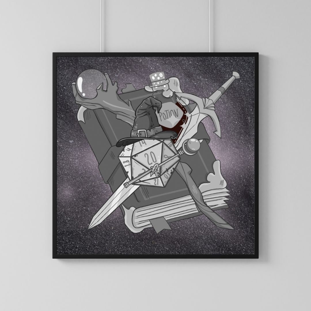 Dungeons & Dragons Print Dnd Print Digital Print Custom Print Handmade ...
