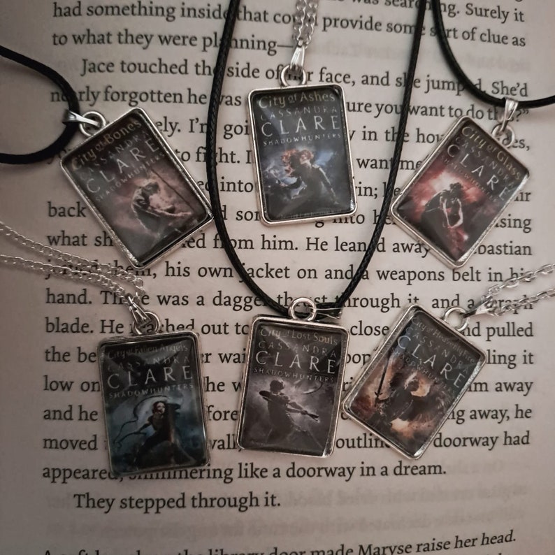 Shadowhunters Necklace - Book Cover Pendant - Handmade Gift - City of ...