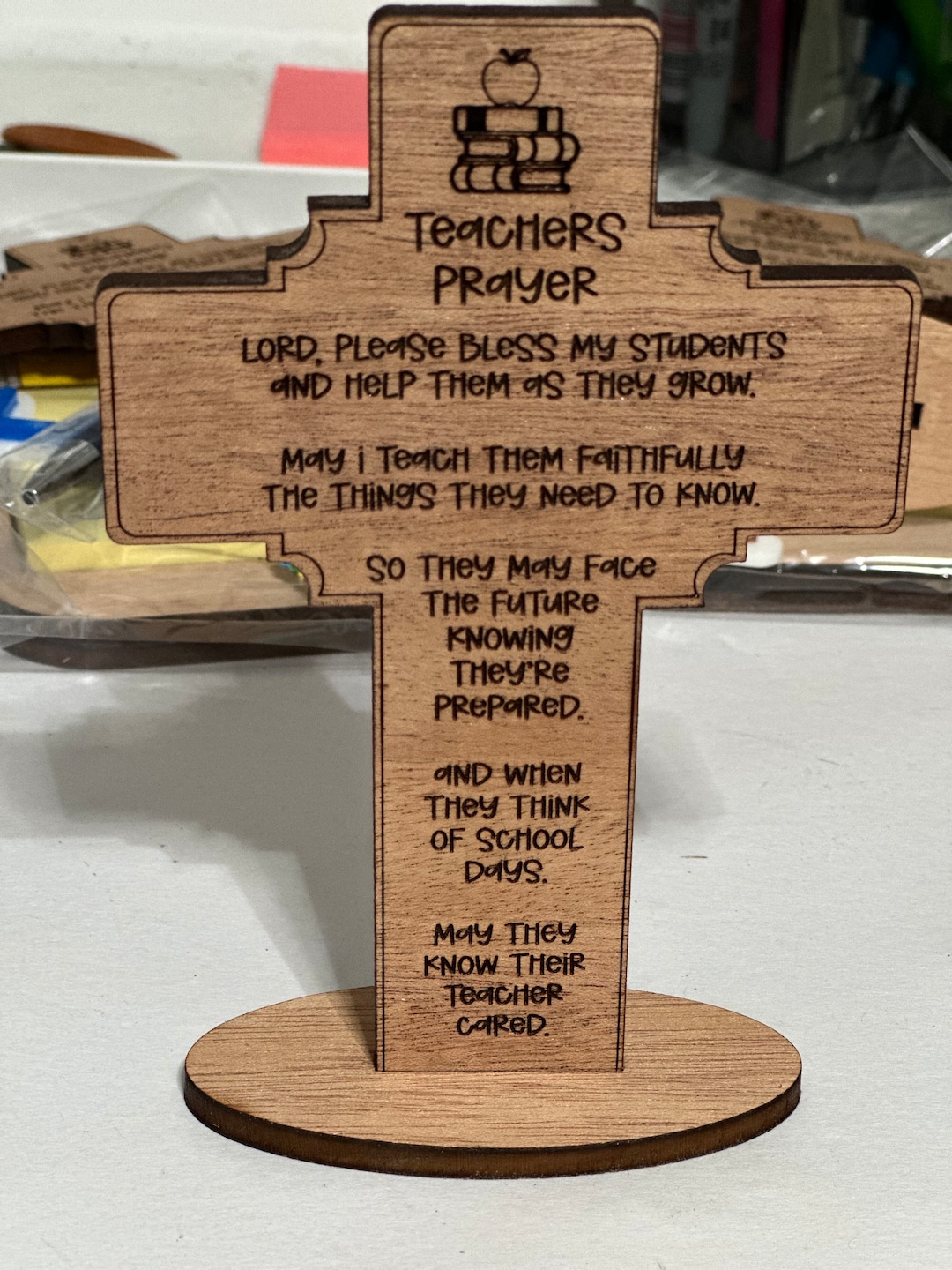 Religious Teacher Gift, Christmas, Teacher Appreciation. Teacher Prayer ...