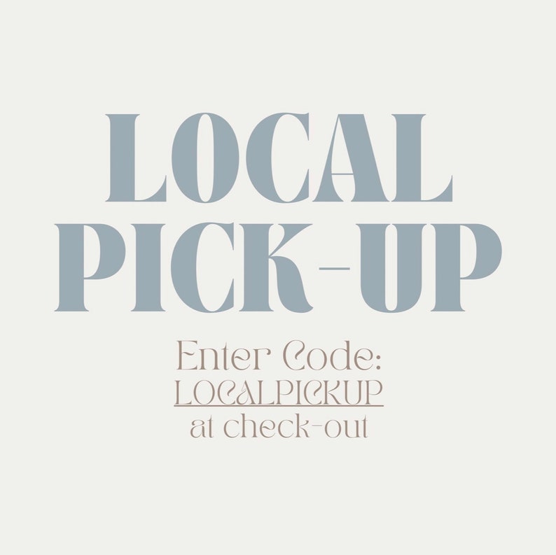 Free Local Pickup-do NOT Add This to Cart - Etsy