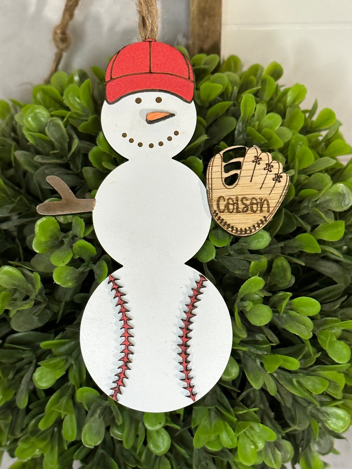 Soccer,baseball, Volleyball, Basketball Snowman Ornament, Customized ...
