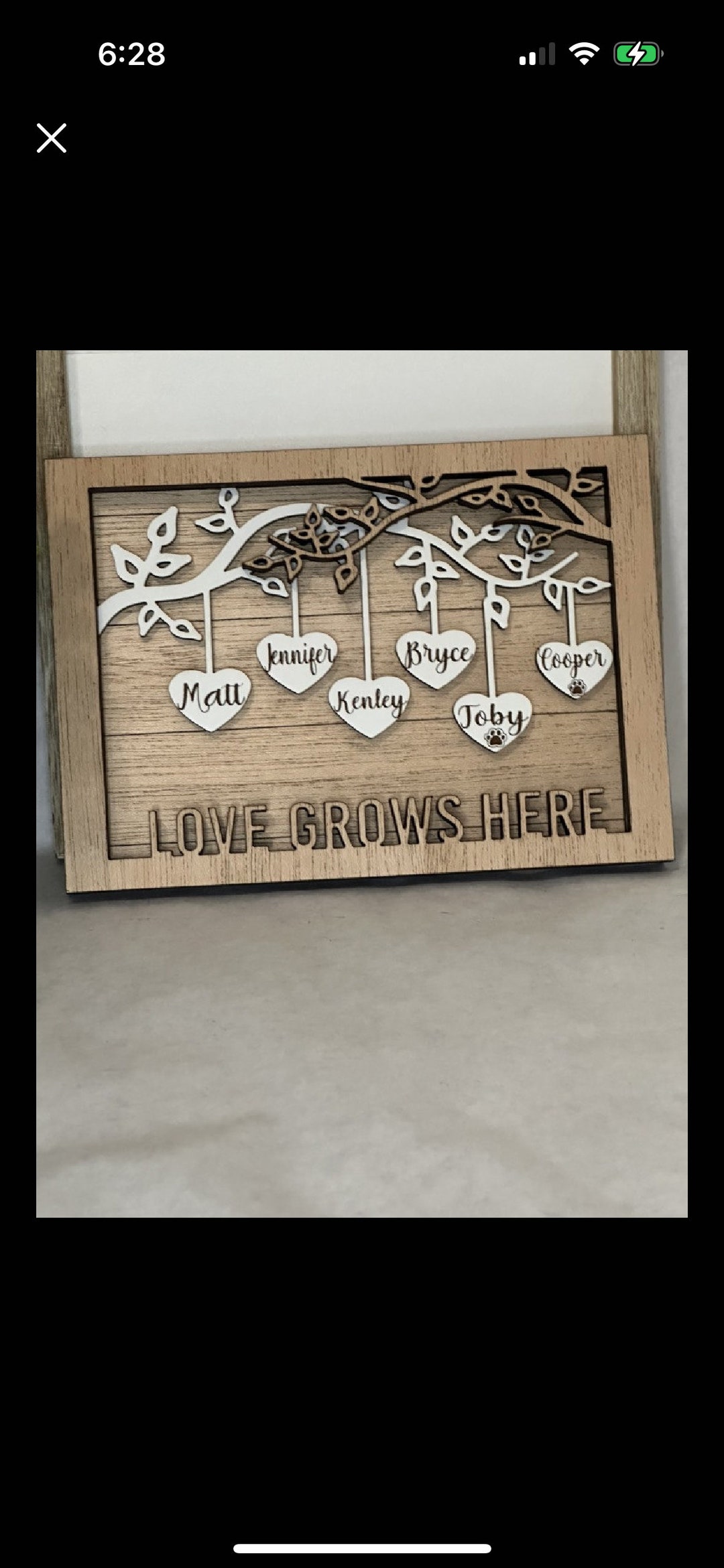 Customized Family Tree Frame! Can Be Customized for Any Sayin in the ...