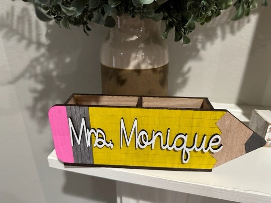Teacher Appreciation Pencil Holder, Teacher Gift/ Pen and Pencil Holder ...