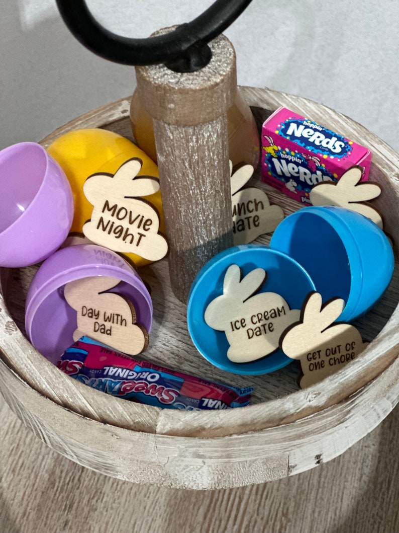 Easter Egg Tokens, Wooden Tokens for Easter Egg Hunts, Easter Sunday ...