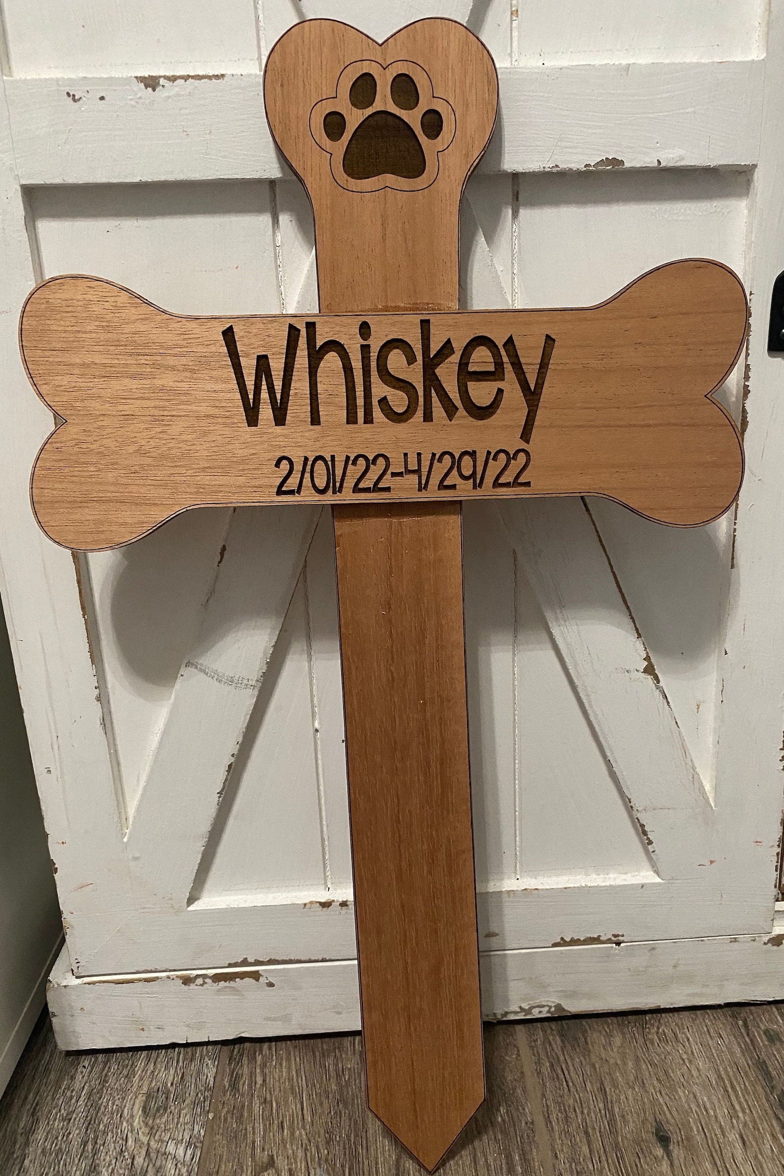 Dog Memorial Cross - Etsy