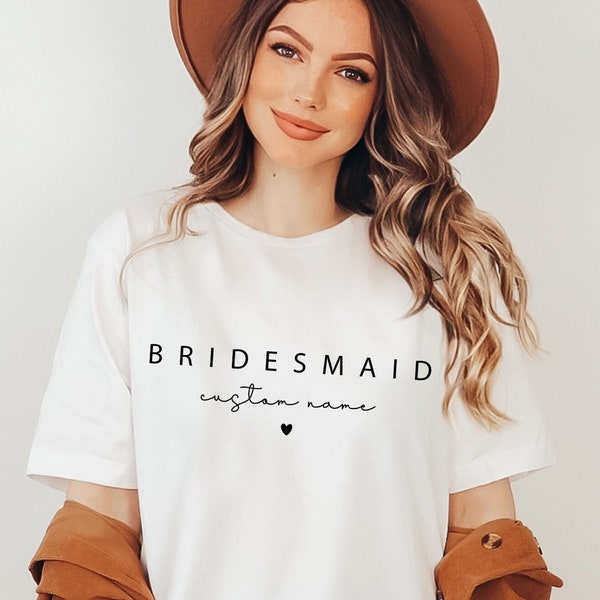 Bridesmaid Tee Shirts - Etsy