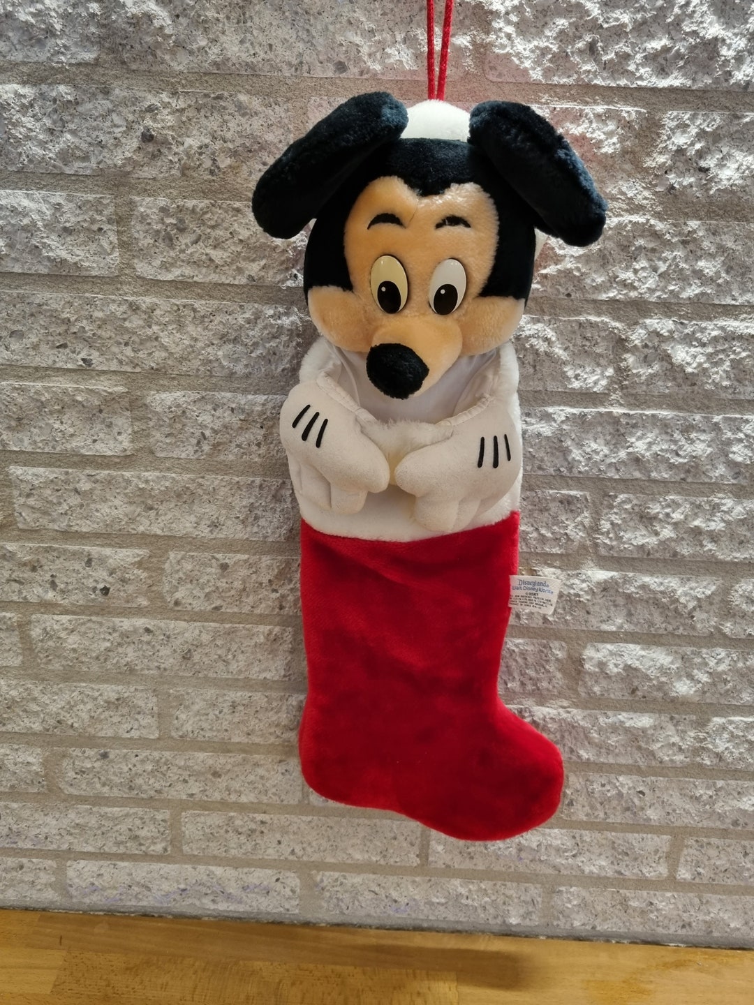Large Vintage Mickey Mouse Disney Christmas Stocking - Etsy