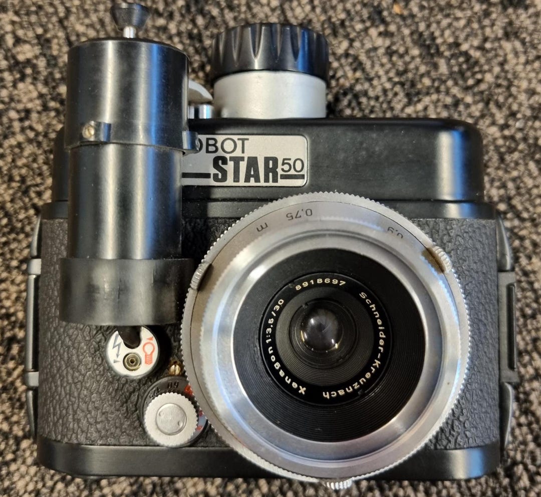 Vintage German Robot Star 50 Spy Photo Camera With Rare Metal Outdoor ...